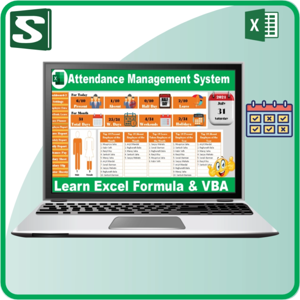 Complete Attendance Management in Excel - SAHA COMPUTER
