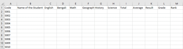 Marksheet Rank Formula in Excel | Step-by-Step Tutorial