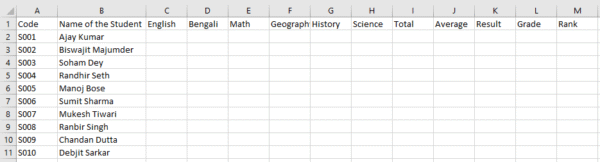 Marksheet Rank Formula in Excel | Step-by-Step Tutorial